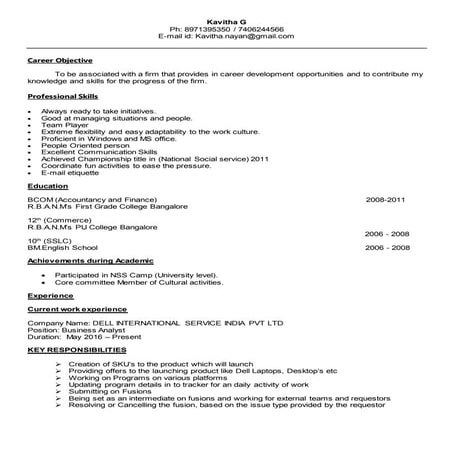 Kavitha CV | DOCX