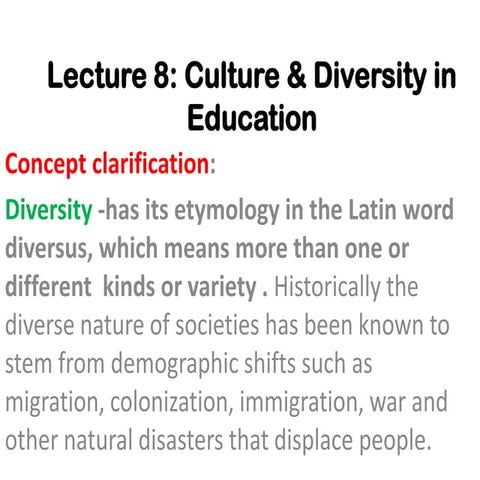 Cultural diversity | PPT