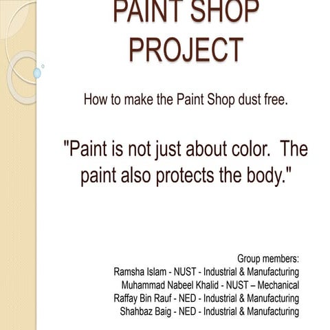 PAINT SHOP PROJECT (1) | PPTX