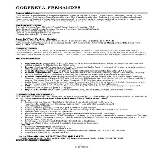 Godfrey CV - Updated | DOCX