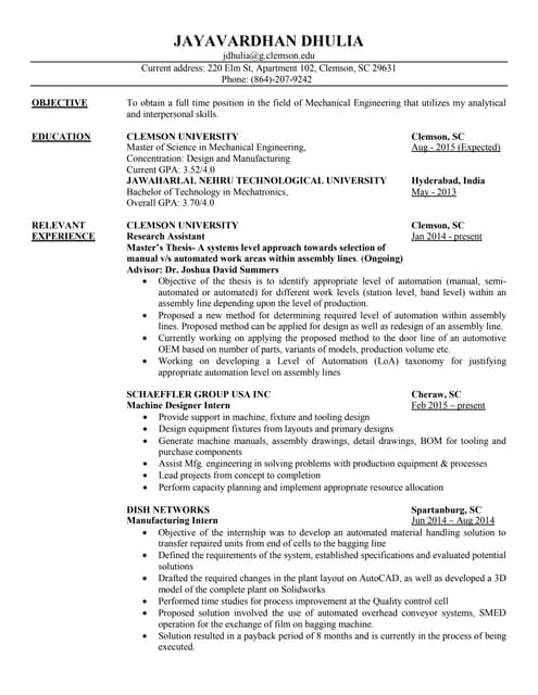 Jonathan Caillouet Resume - UVA August | PDF