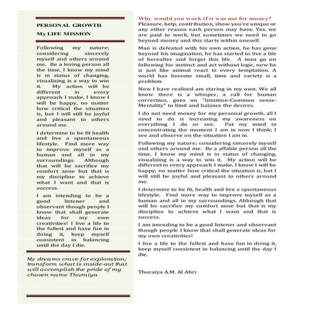 My Life Mission | DOCX