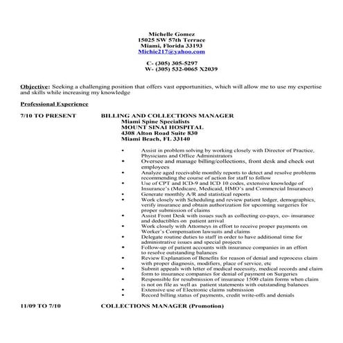 michelle resume | DOC