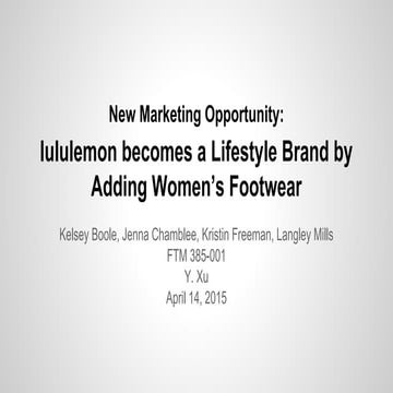 Lululemon marketing plan revised | PPTX