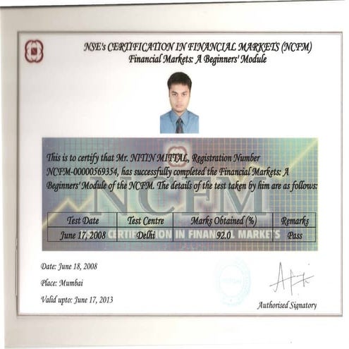 NCFM_FinancialMarkets | PDF