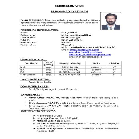 ayaz cv | PDF