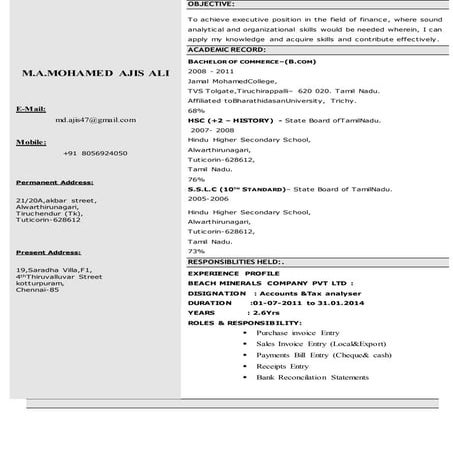 Azeez Resume new final | DOCX | Business Accounting & Finance | Business