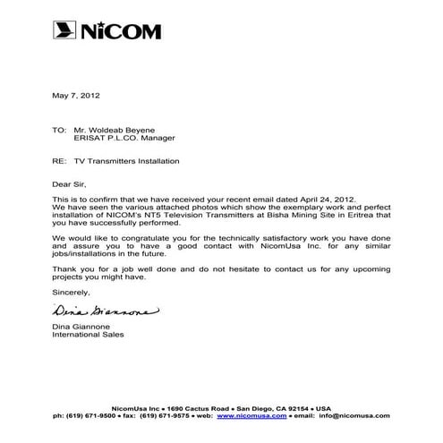 16. Nicom Recommendation | PDF | Technology & Computing