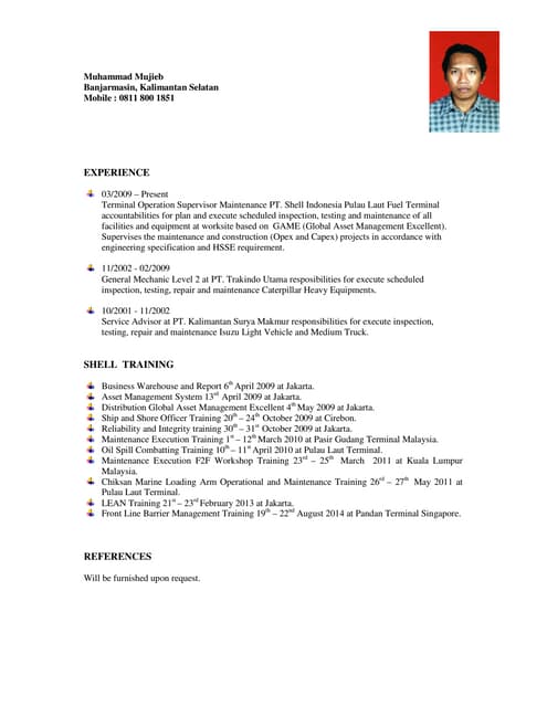 My CV for Offshore F | PDF