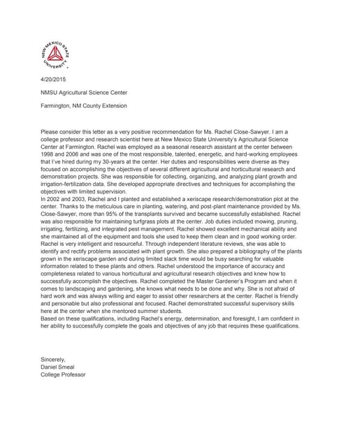 Photon Systems Recommendation Letter | PDF