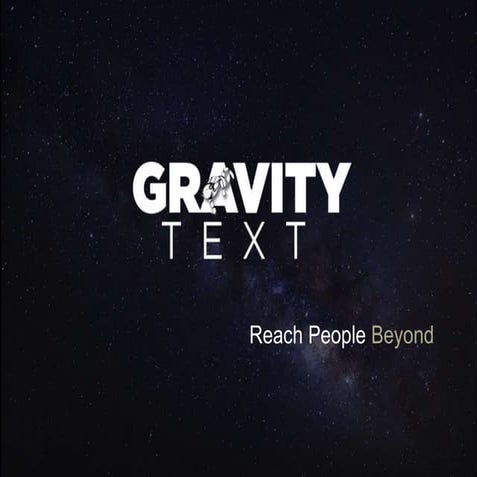 Gravity Text | PPTX