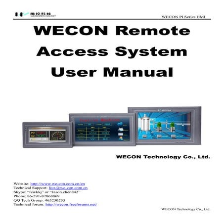 WECON remote access | PDF