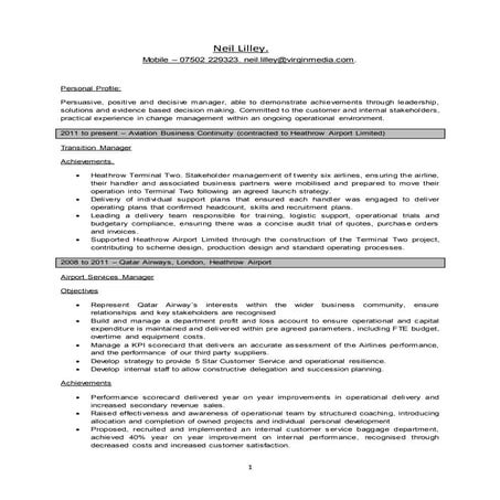 Neil Lilley CV November 2014. | DOCX
