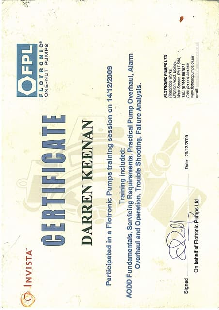 Trade Test Certificate | PDF