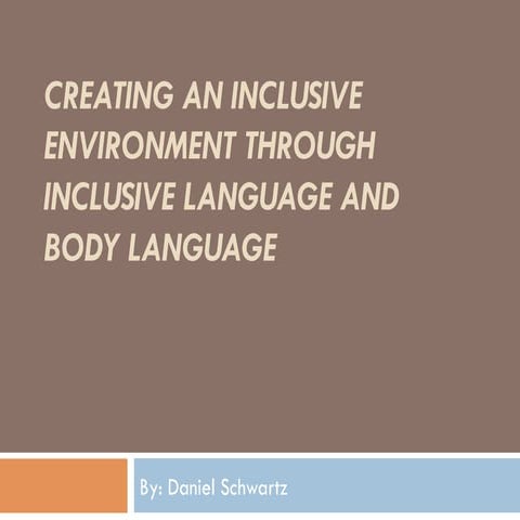 Inclusive Language | PDF