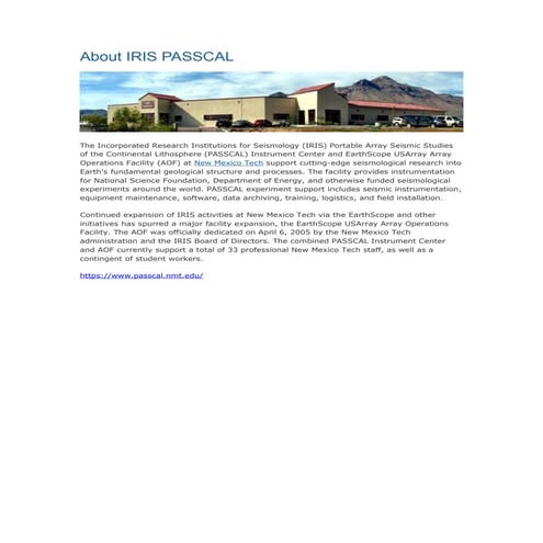 About IRIS PASSCAL | DOC