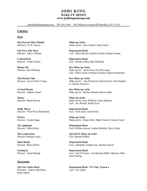 Music Performance Resume | DOCX