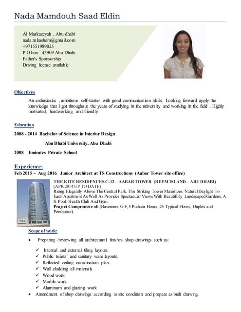 Nada Saad presentations