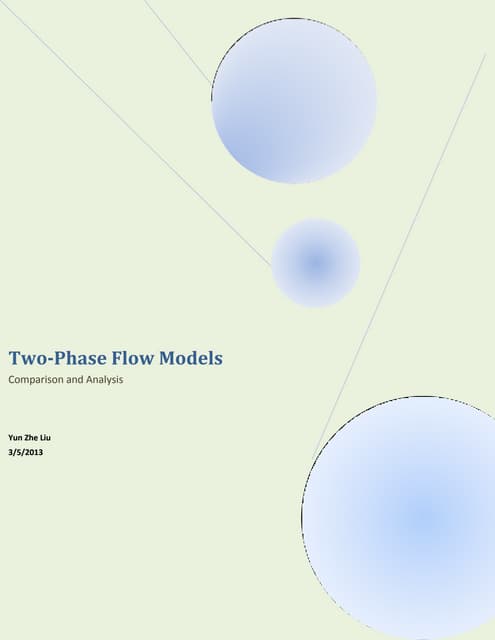 Basics of two phase flow (gas-liquid) line sizing | PDF