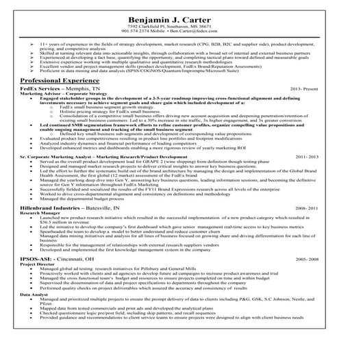 20161203_Resume Ben Carter | PDF