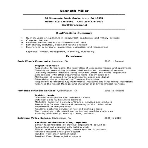 larry - resume (3) | DOCX