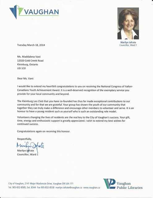 OHCHR RECOMMENDATION LETTER_MADDALENA_LUCALUPOLI | PDF