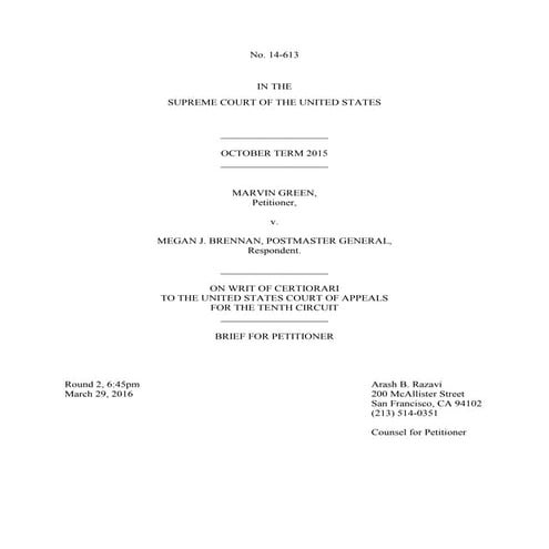 Law School Writing Sample - Supreme Court Brief.compressed | PDF