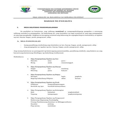 Listahan nang mga pandiwa | PDF