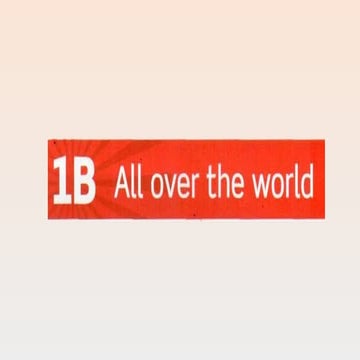 1B ALL OVER THE WORLD ingles a1.......... | PPT