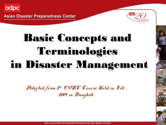 Concept of disaster, hazard, vulnerability, exposure, capacity | PPT