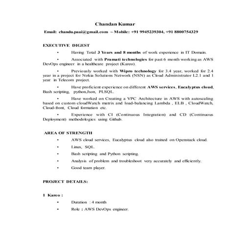 Resume_Chandan | PDF