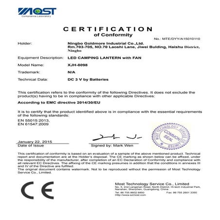 CE testing-Goldmore | PDF