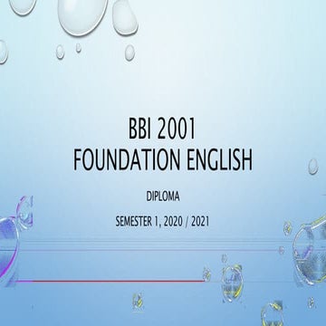 1 BBI2001 - course briefing .............. | PPT