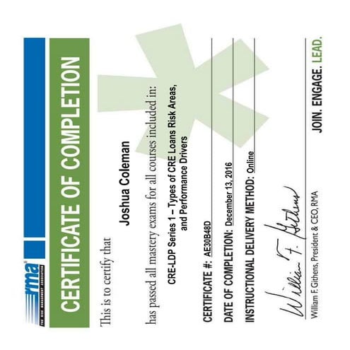 Series 1 Types of CRE Loans Risk Areas | PDF