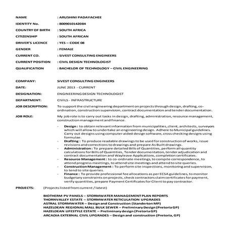 CV Arushini Padayachee | DOCX