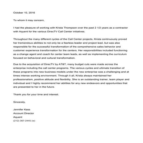 Aquent reference letter-2016 | ODT