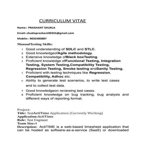 LUCKY RESUME1 | PDF