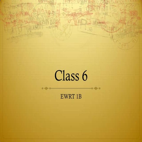 1 b class 6 | PPTX