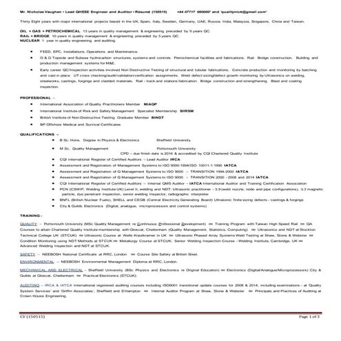 Sean Blanchette Resume - Summary | DOC