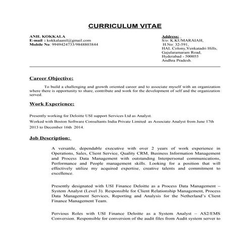 ANIL NEW CV 14 | DOC