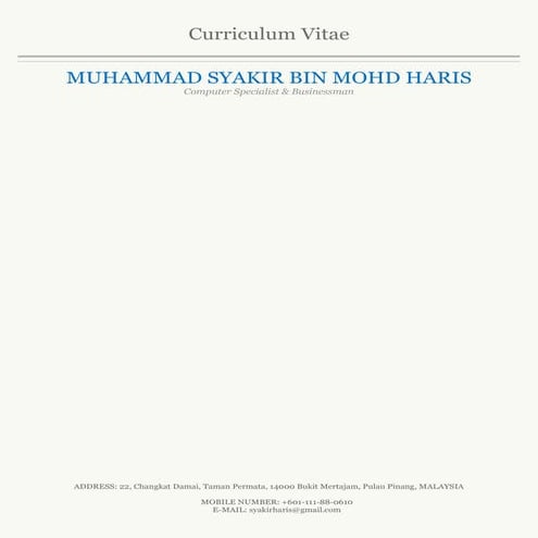 Curriculum Vitae 2016 | PDF