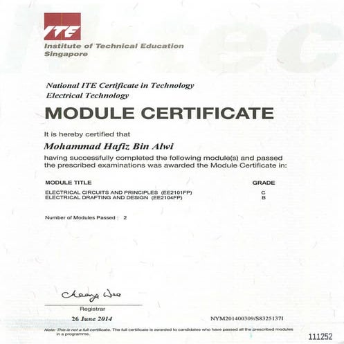 ITE Cert | PDF