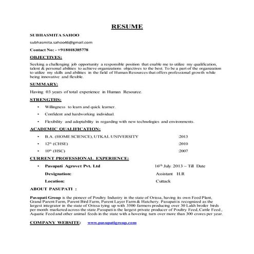 SUBHASMITA_SAHOO_RESUME | PDF