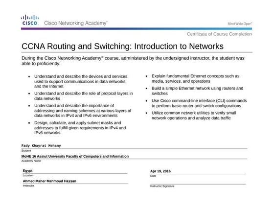 CCNA Routing and Switching Introduction to Networks | PPT