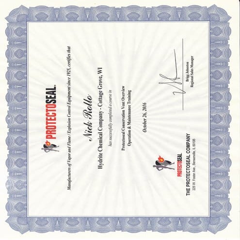 ProtectoSeal Certificate | PDF