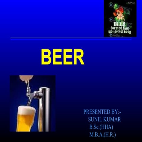 1 beer and beer service | PPT