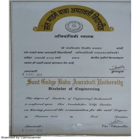 degree certificate | PDF