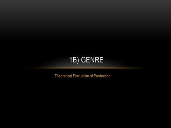Genre Theorists - Media | PPT | Genres