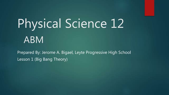Big Bang Theory | PPTX
