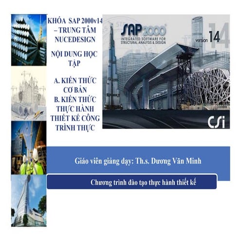 Huong dan cac bai tap mau sap2000 v14 | PDF